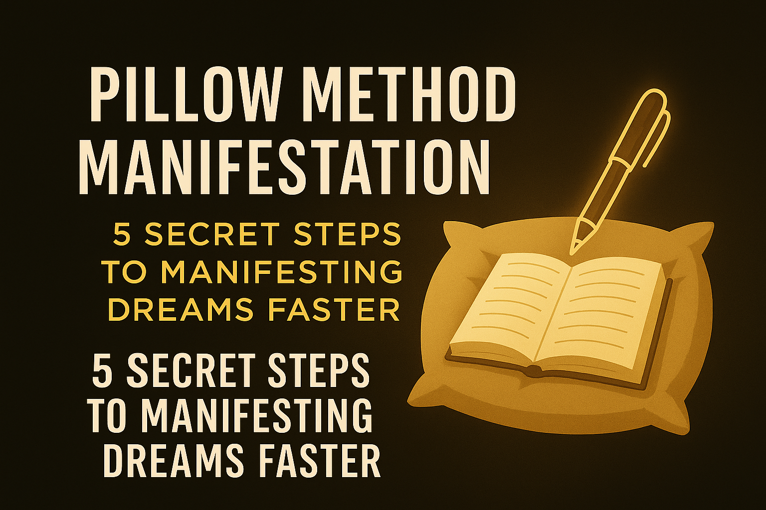 Pillow Method Manifestation: 5 Secret Steps to Manifesting Dreams ...