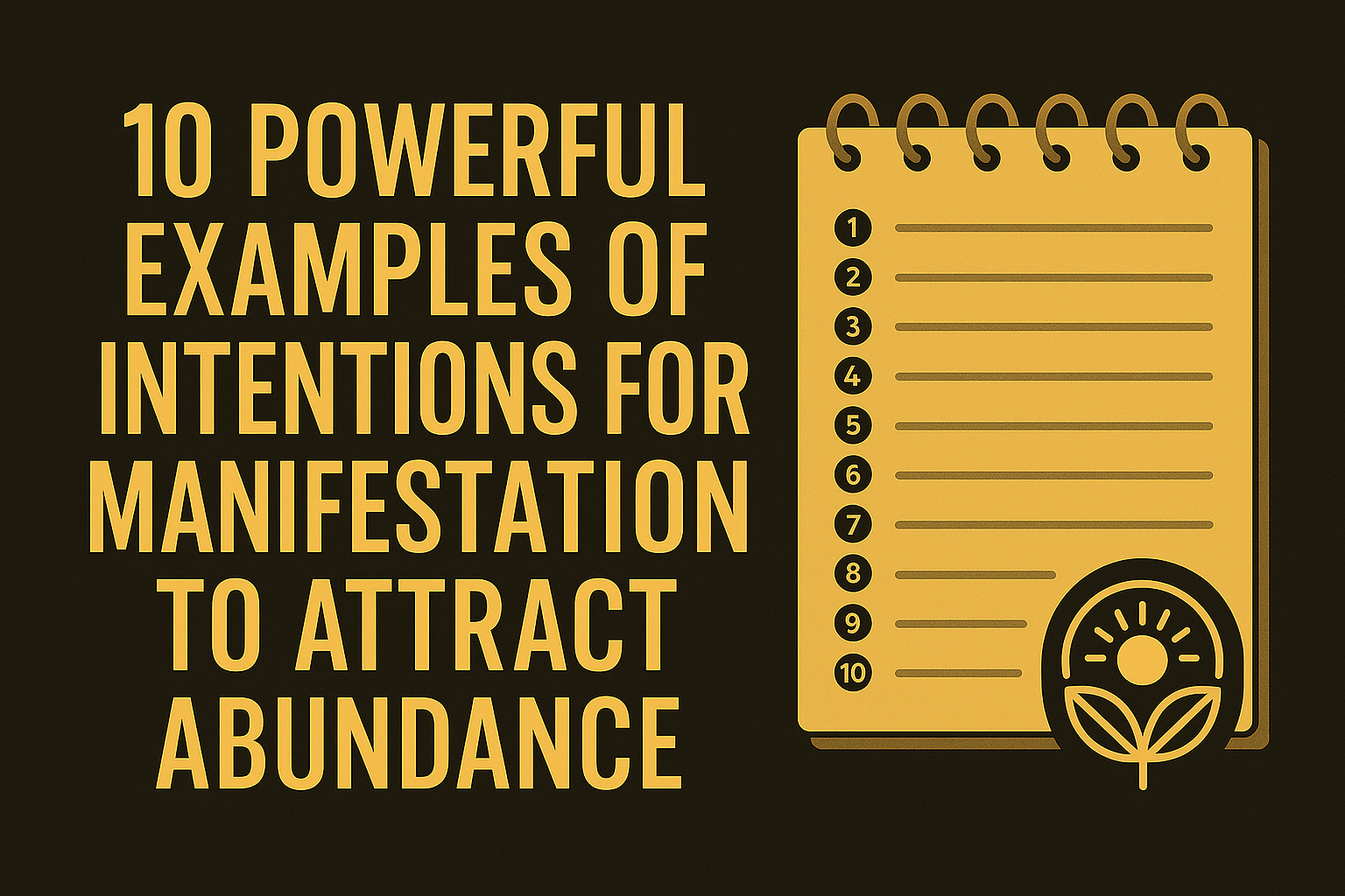 10 Powerful Examples of Intentions for Manifestation to Attract ...