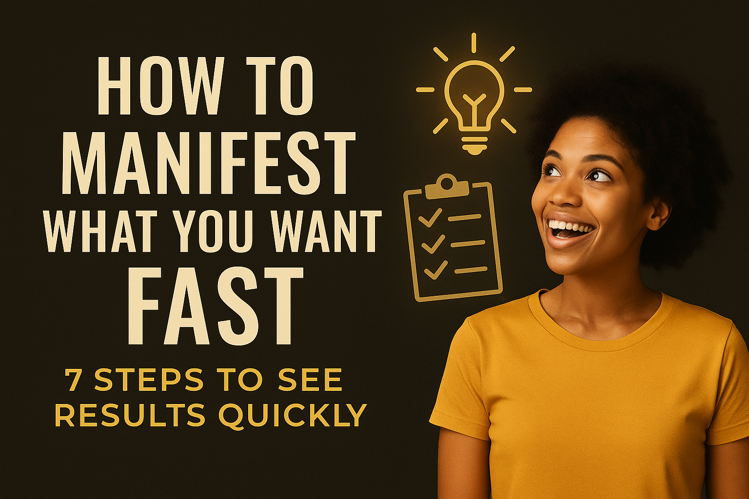 How to Manifest What You Want Fast: 7 Steps to See Results Quickly ...